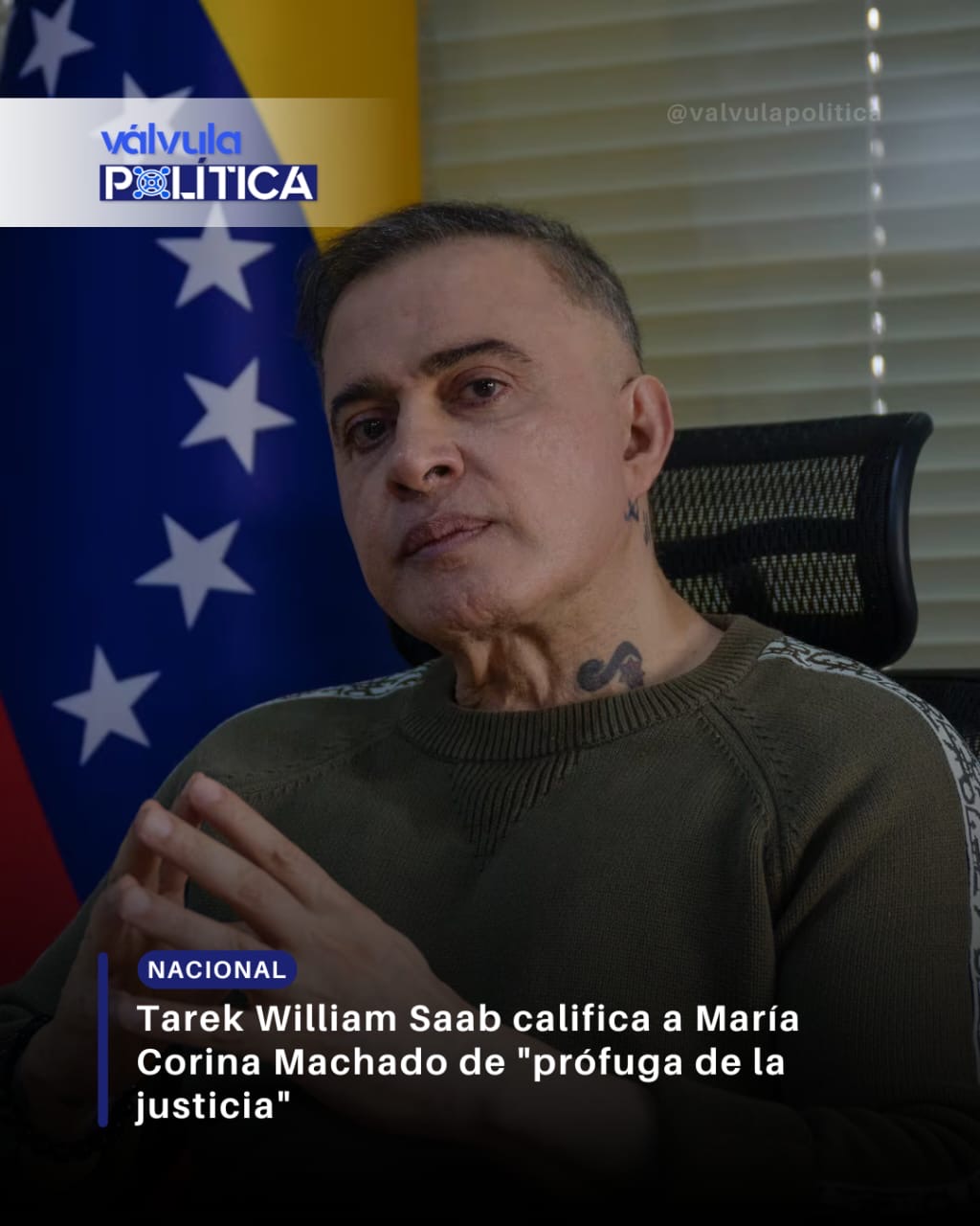 TAREK WILLIAM SAAB CALIFICA A MARÍA CORINA MACHADO DE "PRÓFUGA DE LA ...